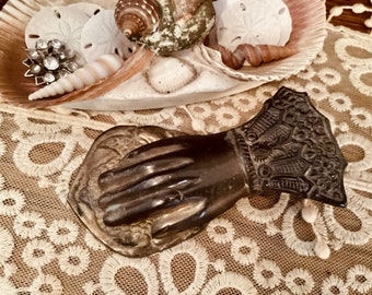 Large Ornate Brass Victorian Hand Clip Paper Holder 4 Wall - Etsy
