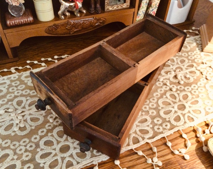 Two Antique Wooden Drawers With Shelves for Shadow Box Display - Etsy