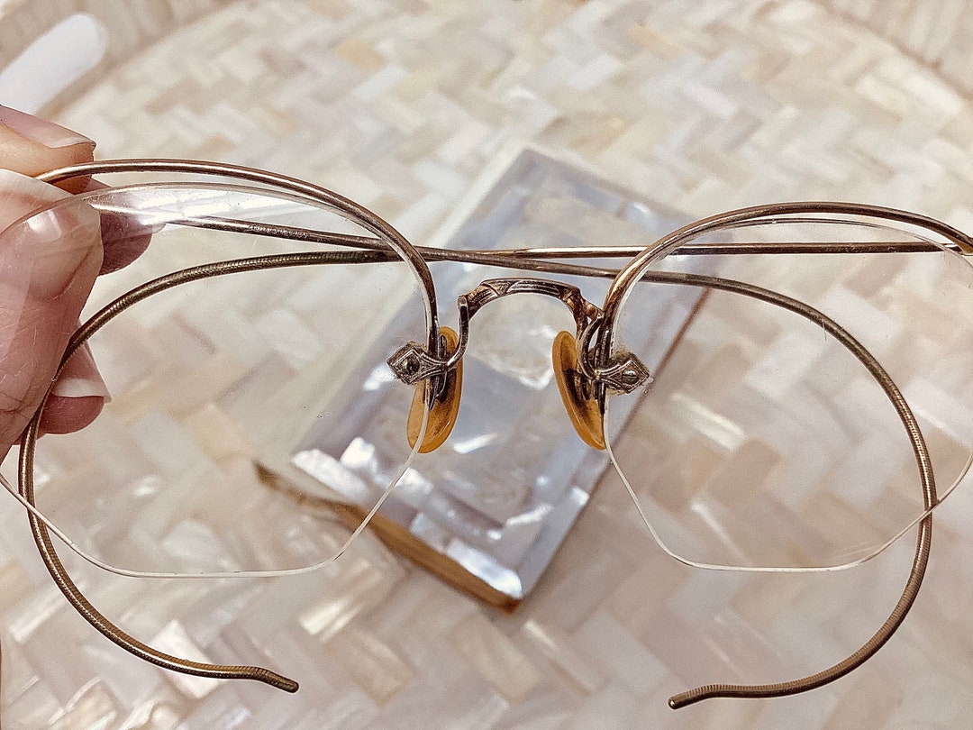 Victorian Antique 12kt Gold Folding Spectacles - Prescription - Gold ...