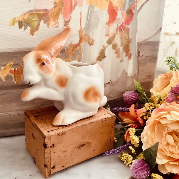 Rabbit Planter - Etsy