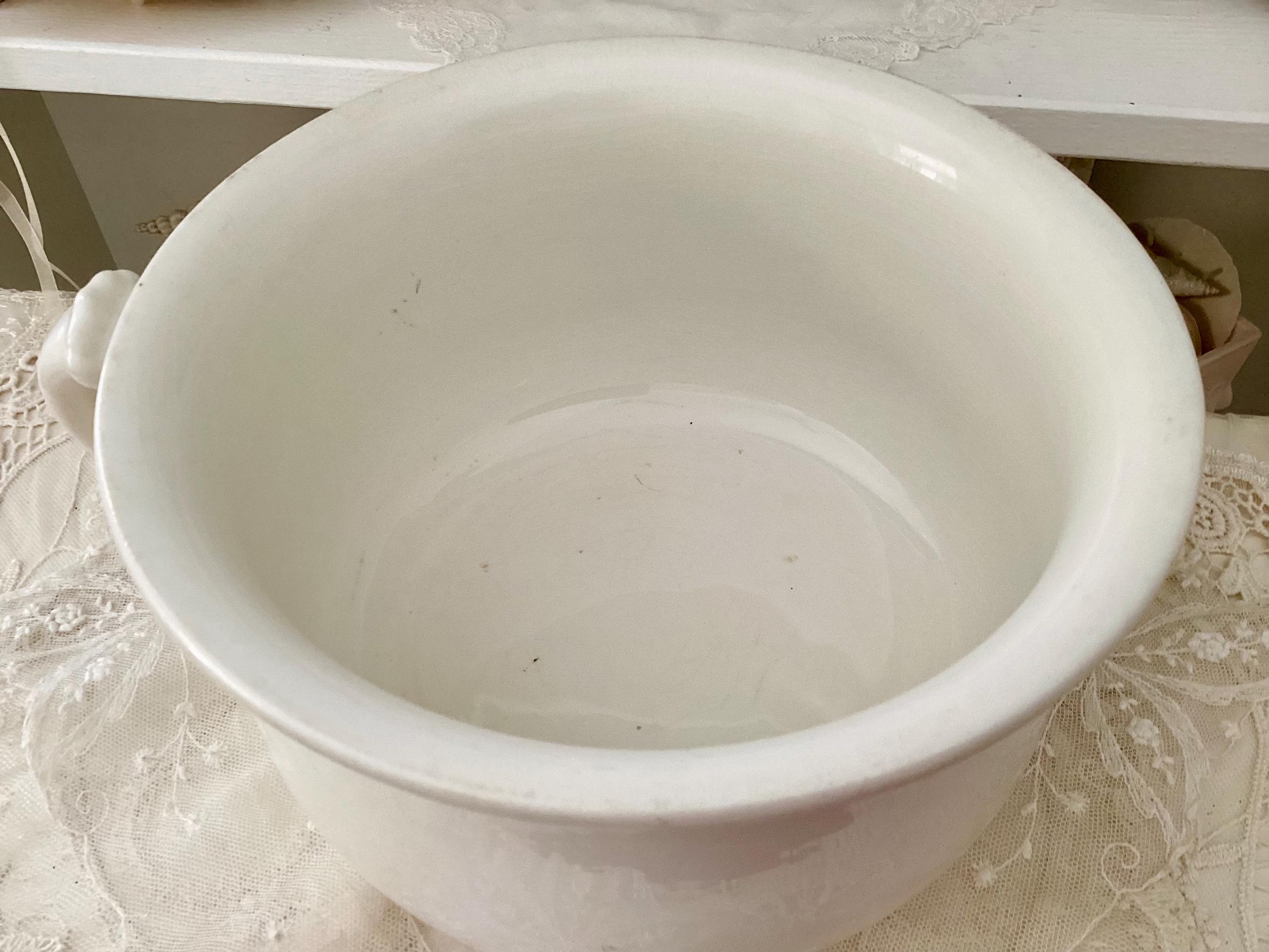 Antique Chamber Pot White, TST America, Ironstone Porcelain, Stamped - Etsy