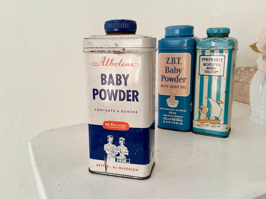 Vintage Mckesson's Albolene Baby Powder 4 Oz Tin - Unused - Etsy