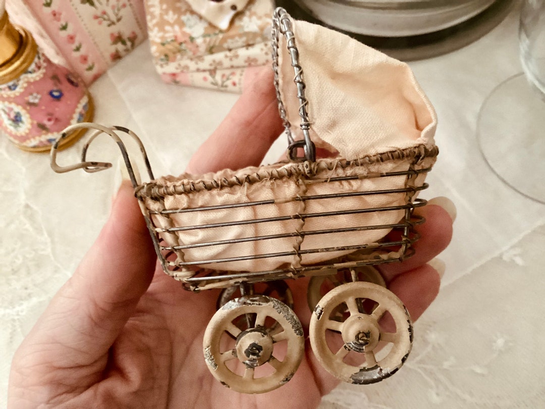 Antique German Stroller Buggy Pram for Miniature Bisque Baby Doll - Etsy