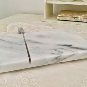 Marble Cheese Cutting Board With Metal Thread Cheese Platter Cheese ...