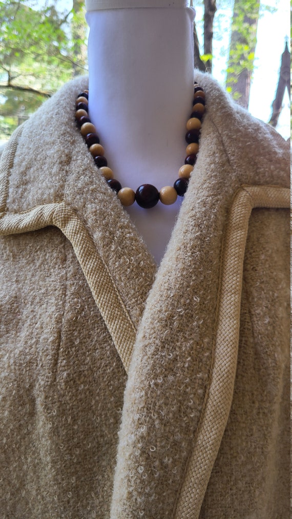 Vintage Ladies Boucle Long Coat by Country Tweeds - Gem