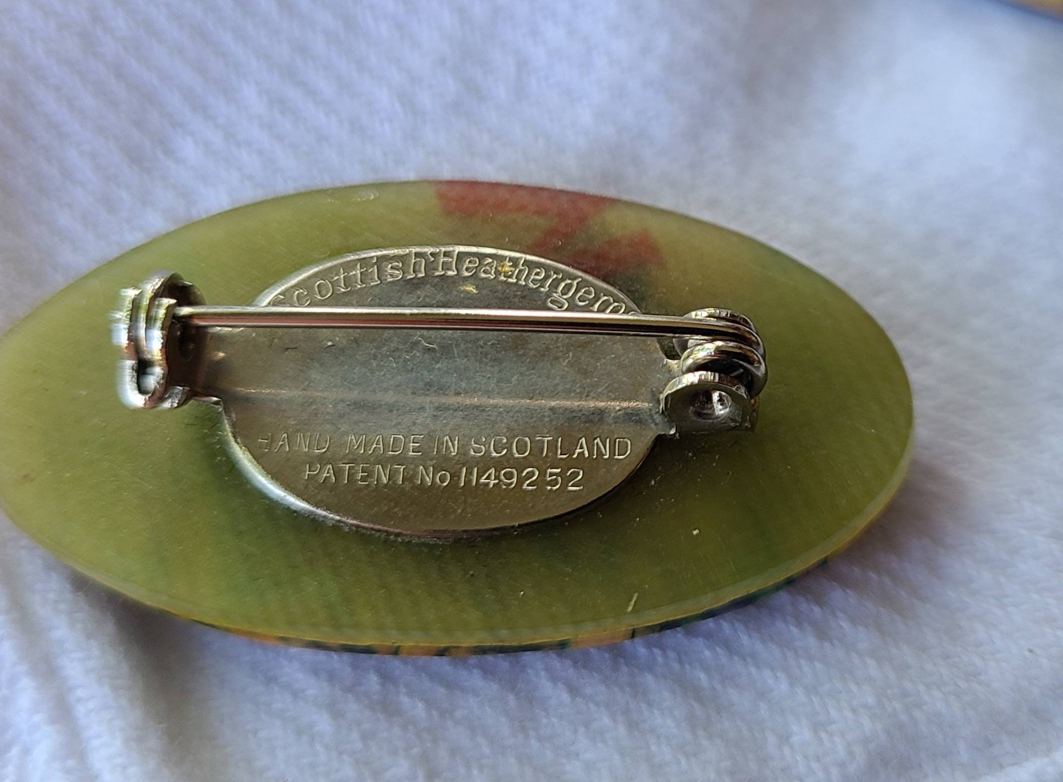 Scottish Heathergem Brooch - Etsy