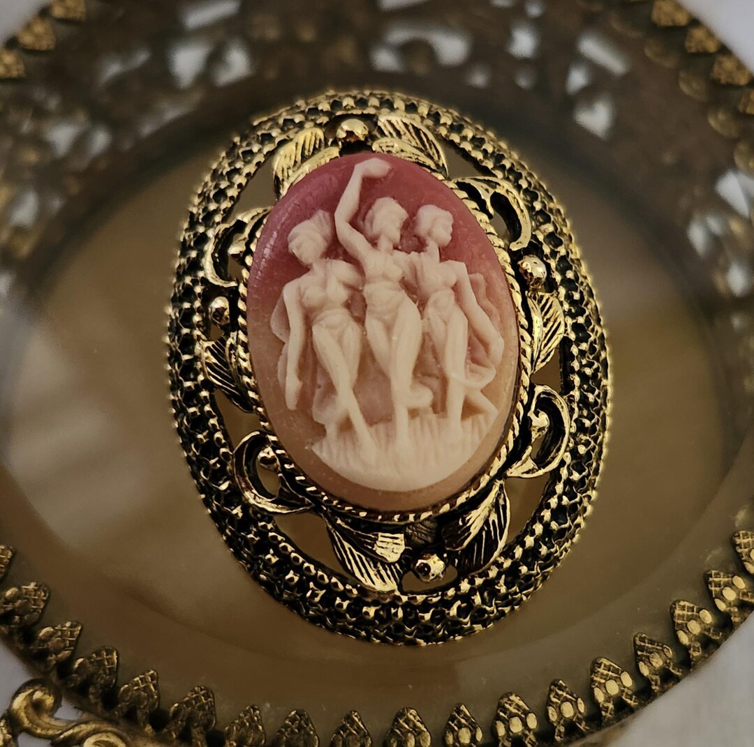 Vintage Cameo Three Graces Dancing Muses - Etsy