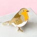 Robin Enamel Pin Gold Robin Pin Robin Lapel Pin British | Etsy