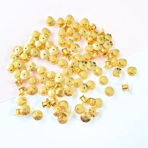 Locking Pin Back - Secure Enamel Pin Back - Gold Pin Back - Secure ...