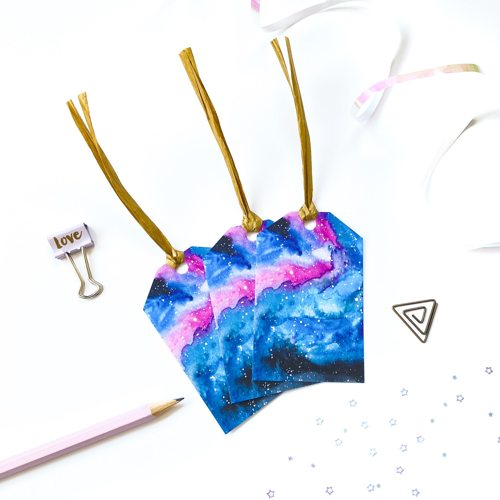 Watercolour Galaxy Wrapping Paper Galaxy Gift Wrap Night - Etsy