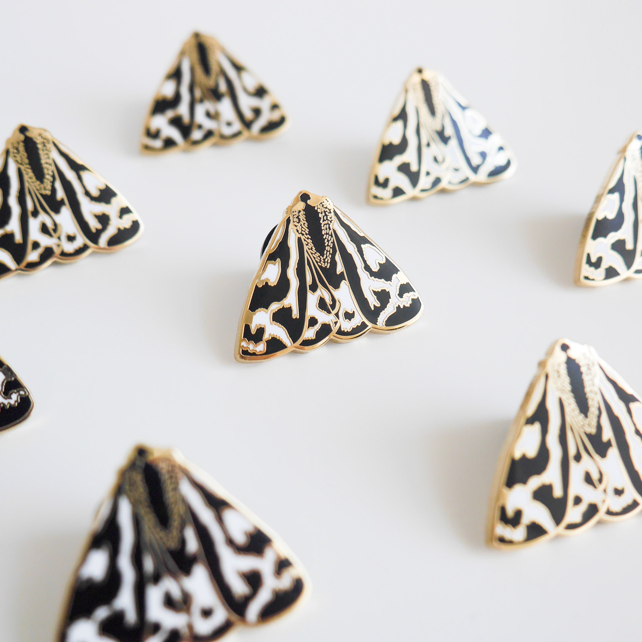 Tiger Moth Enamel Pin Gold Moth Pin Tiger Moth Lapel Pin - Etsy UK