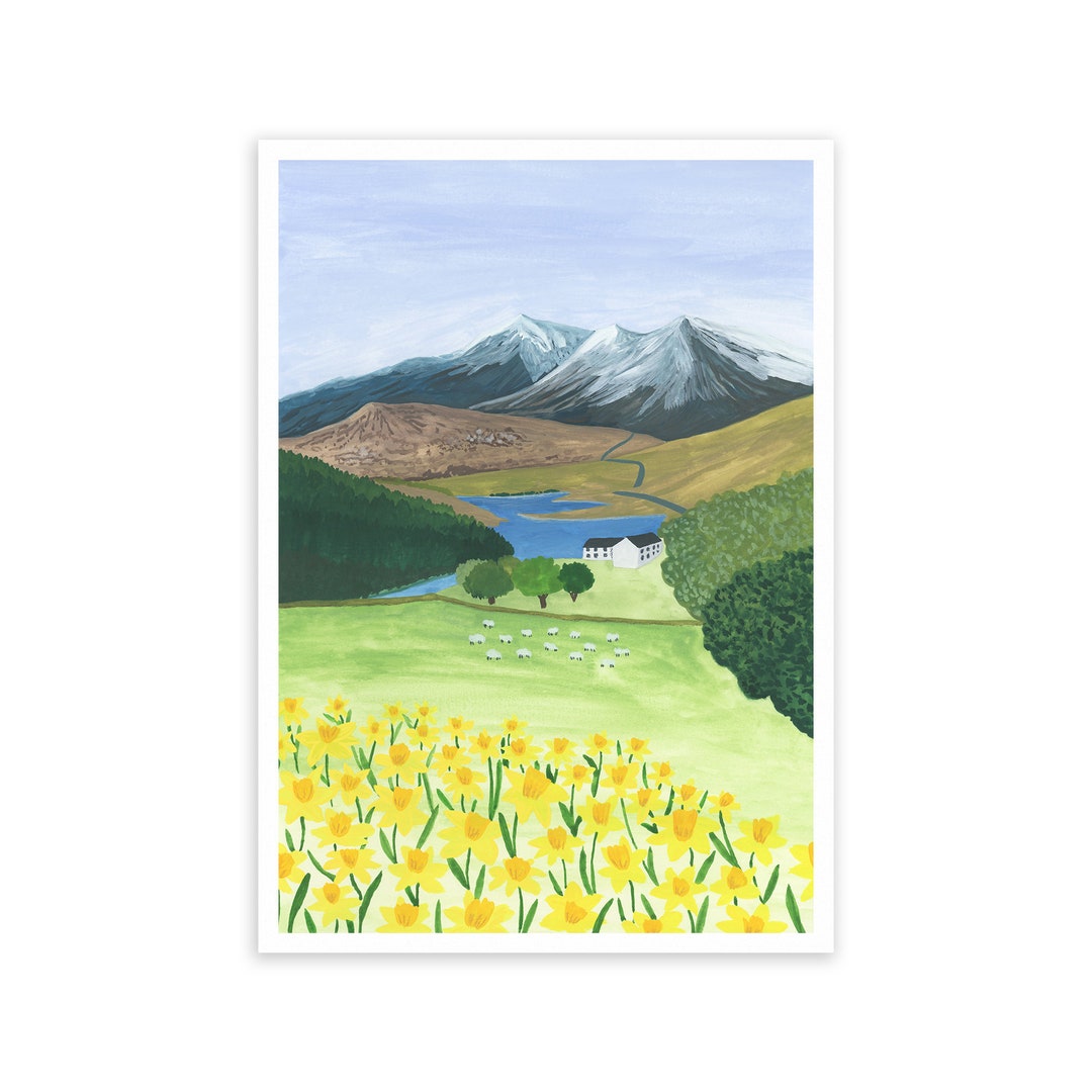 Snowdon, Nordwales Yr Wyddfa Art Print Snowdonia Art Print Snowdon ...