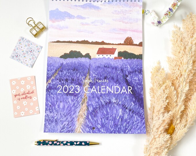 2023 Sarah Frances Calendar - 2023 Wall Calendar - 2023 Travel Calendar ...