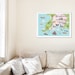 Brixham Map A4 Print Map of Brixham Devon Town Map Illustrated Brixham ...