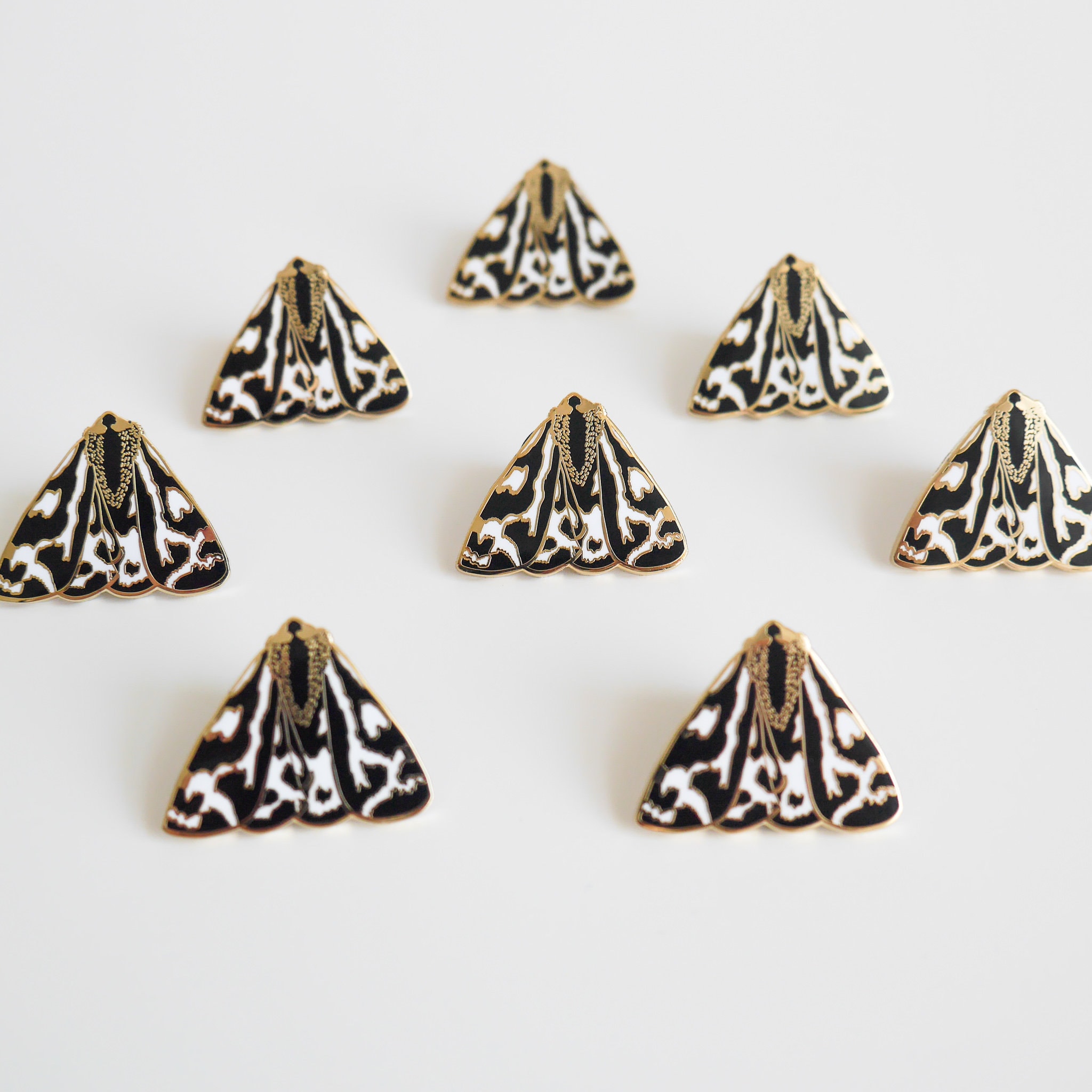 Tiger Moth Enamel Pin Gold Moth Pin Tiger Moth Lapel Pin - Etsy UK