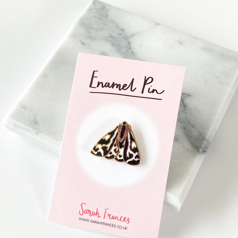 Tiger Moth Enamel Pin Gold Moth Pin Tiger Moth Lapel Pin - Etsy UK