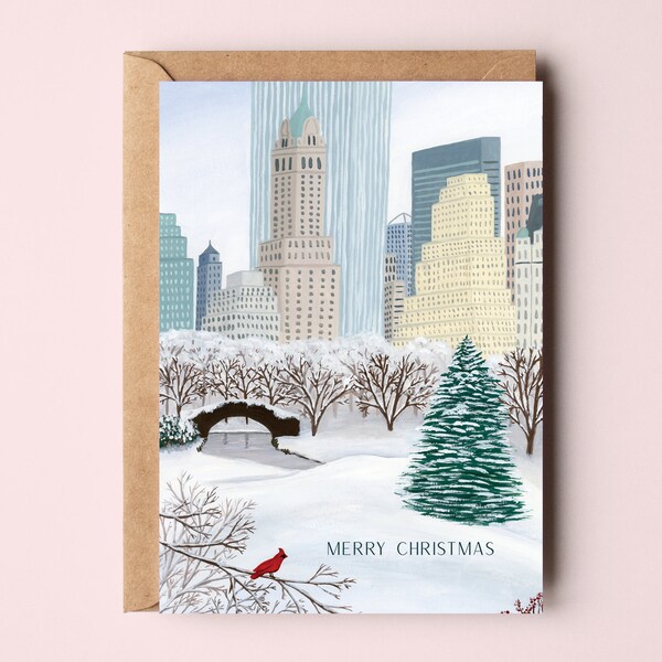 New York Christmas Card - Etsy