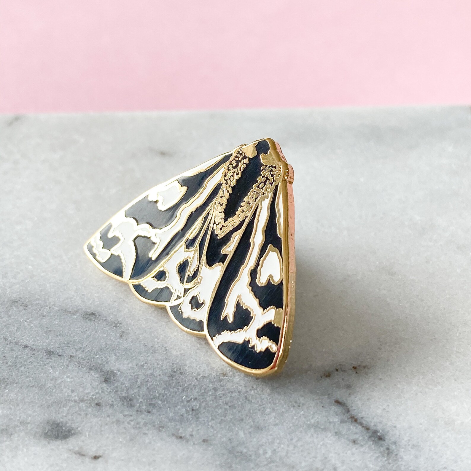 Tiger Moth Enamel Pin Gold Moth Pin Tiger Moth Lapel Pin | Etsy