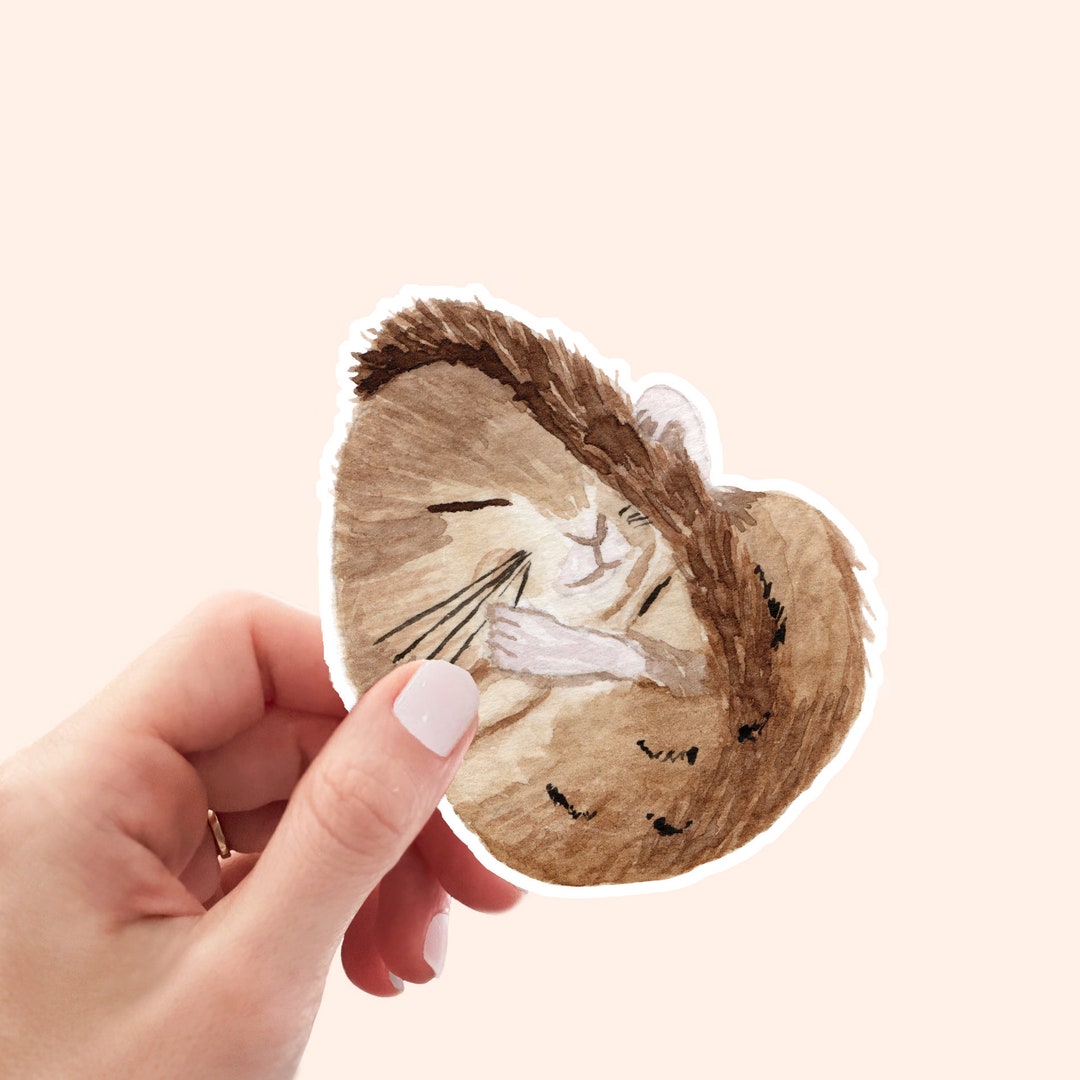 Hazel Dormouse Vinyl Sticker British Nature Vinyl Sticker Dormouse ...