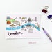 London Map Postcard London Map Illustration London Art - Etsy UK