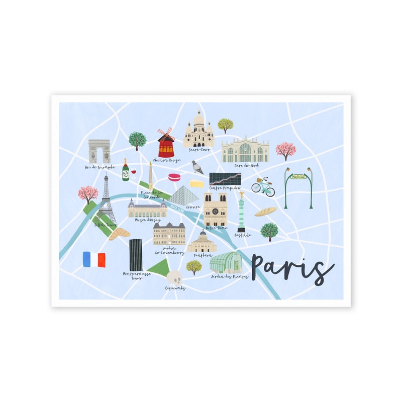 Paris Landmarks - Etsy