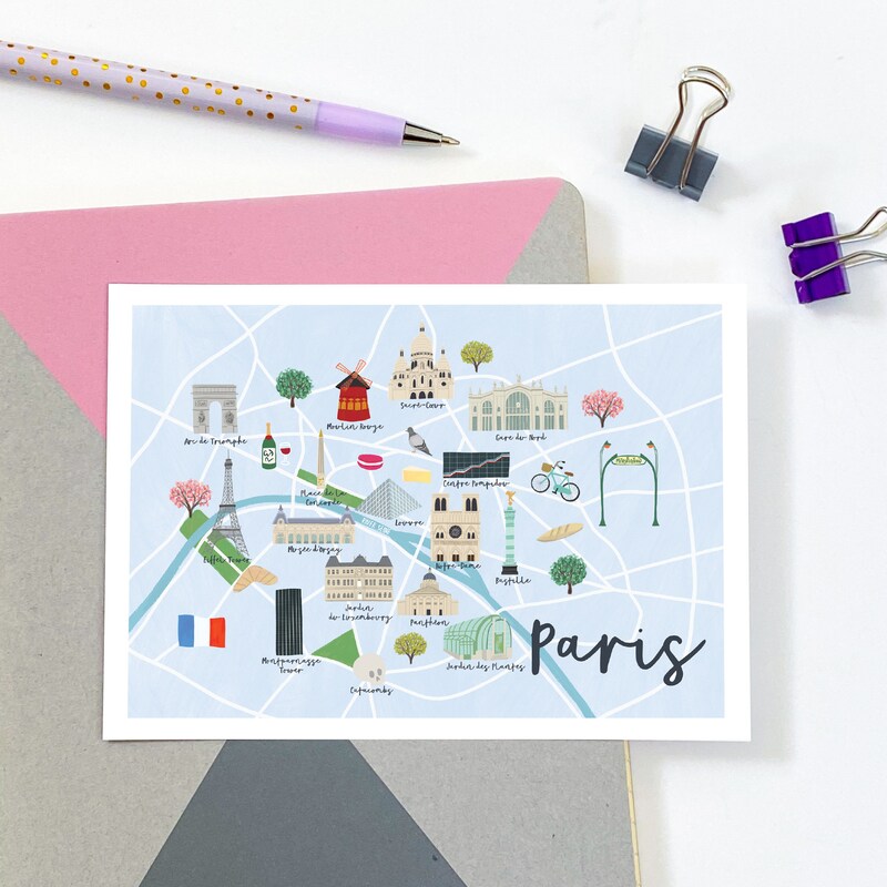 Paris Postcards - Etsy