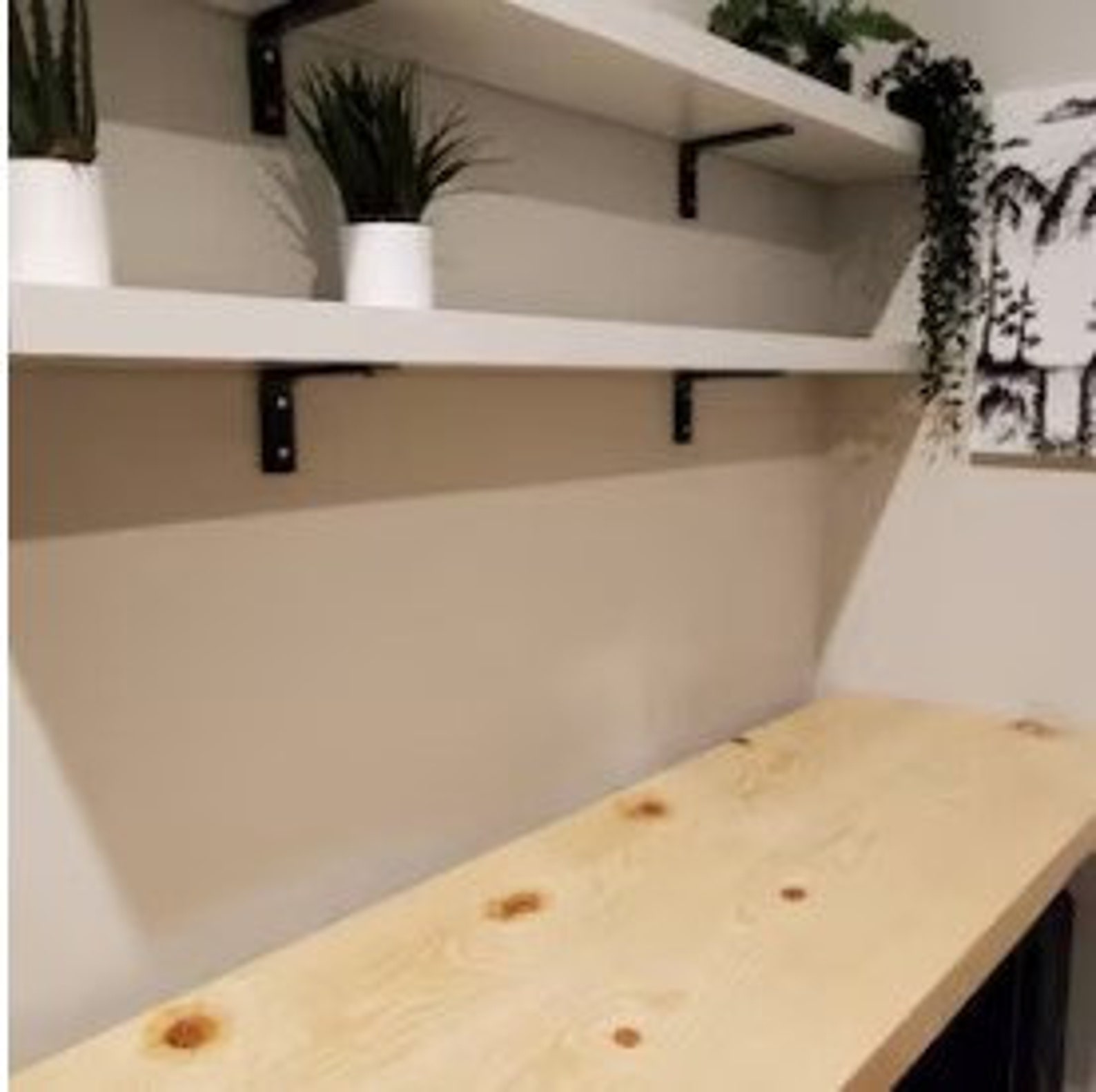 1 Heavy Duty L Shelf Bracket 3/8 Thick X 1-1/2 Wide Steel - Etsy