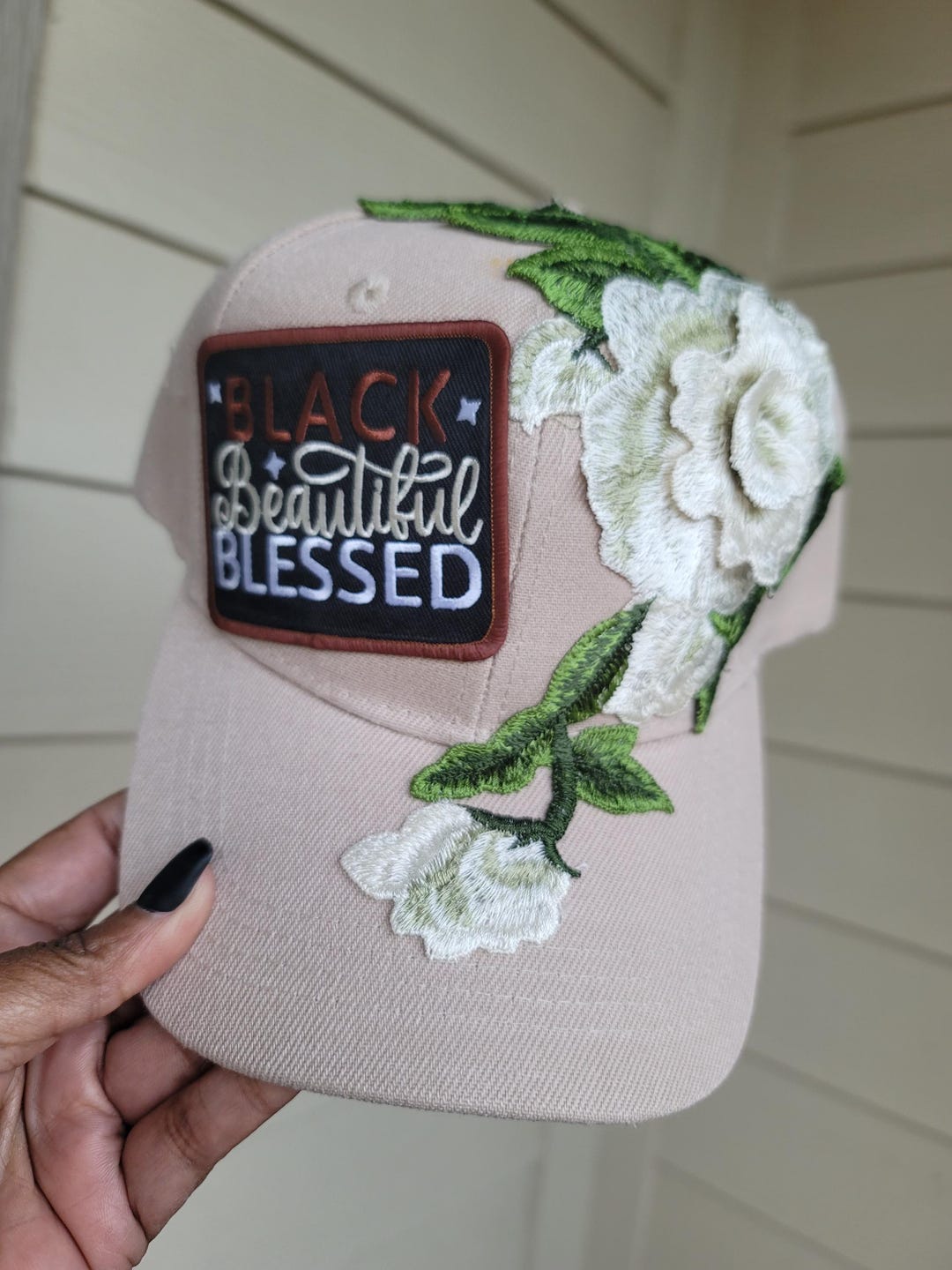 BLACK BEAUTIFUL BLESSED Baseball Hat - Etsy