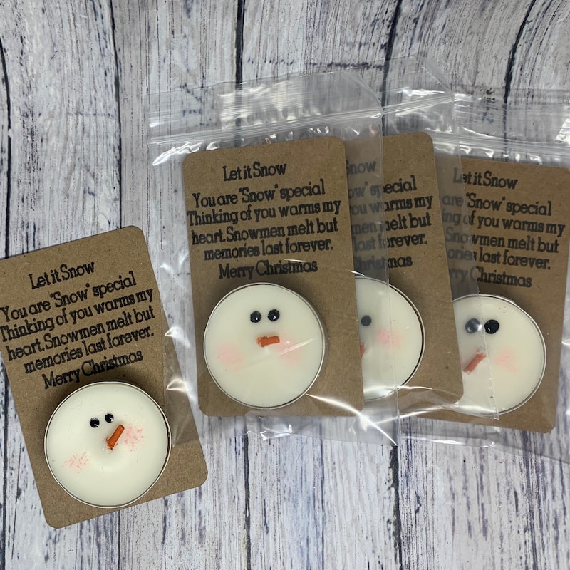 Snowman Tea Light - Etsy