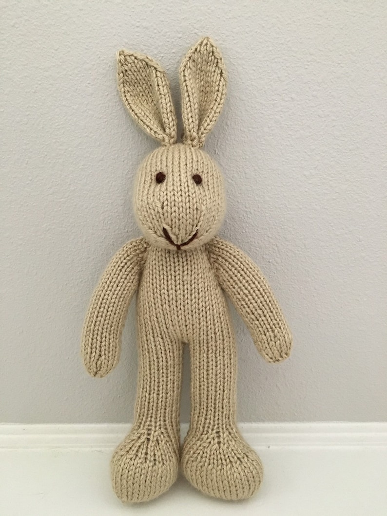 Knitted Bunny Rabbit Stuffed Toy in Dress Stuffed Bunny | Etsy