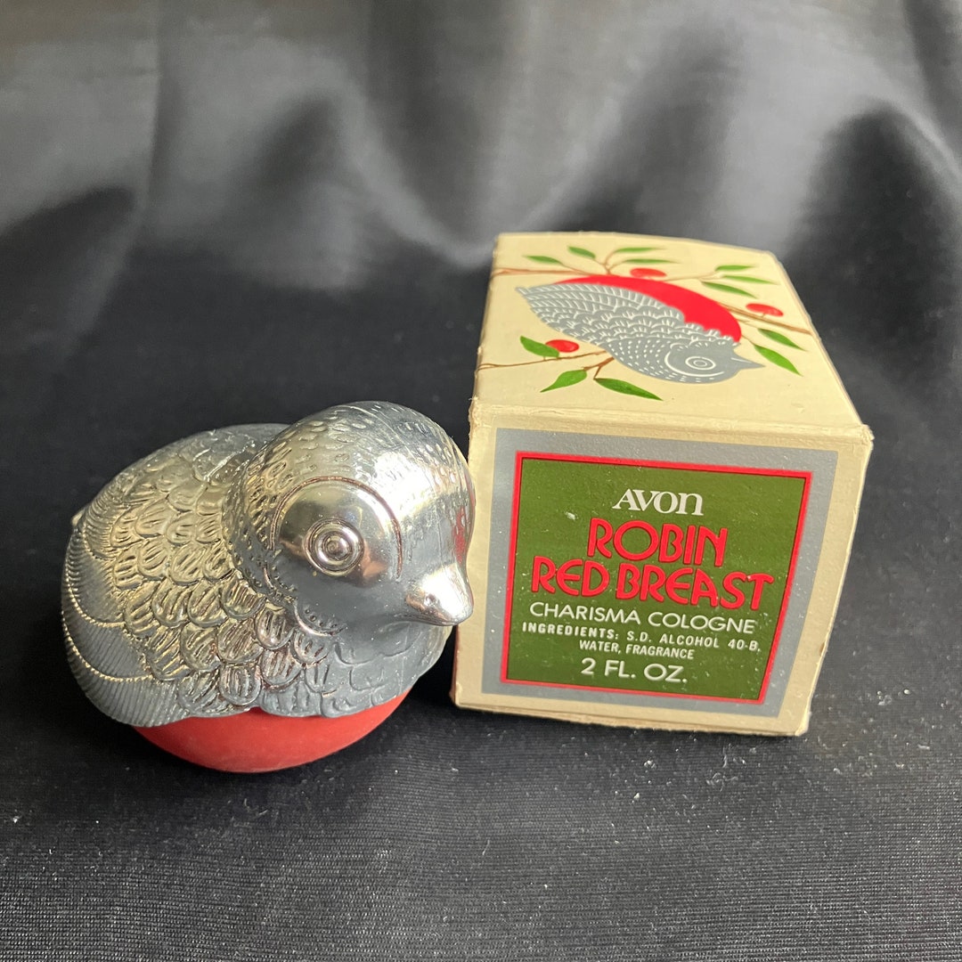 Vintage Avon Perfume Bottle Bird Charisma Cologne Robin Red Breast - Etsy