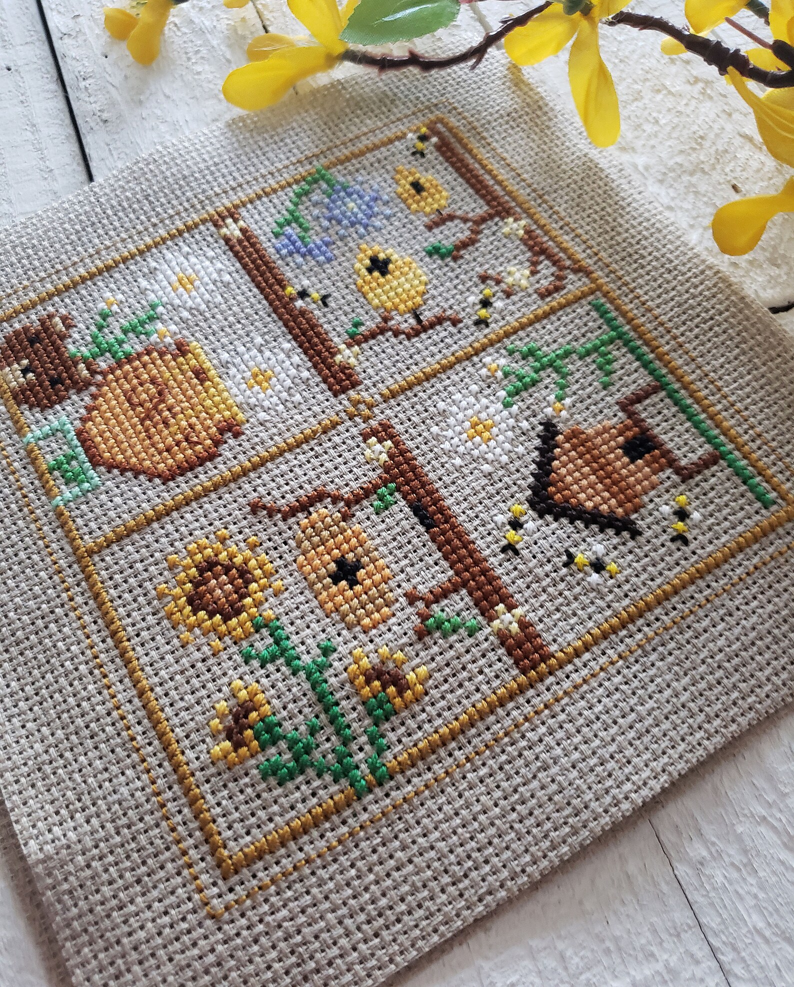 Instant Pattern / Bee Cross Stitch Pattern, Counted Cross Stitch ...