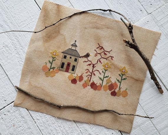 The Pumpkin Patch Cross Stitch Pattern Embroidery Pattern - Etsy