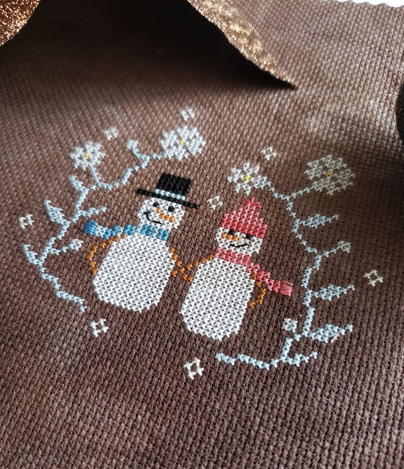 PDF Digital Cross Stitch Pattern / Snowman Cross Stitch Chart - Etsy