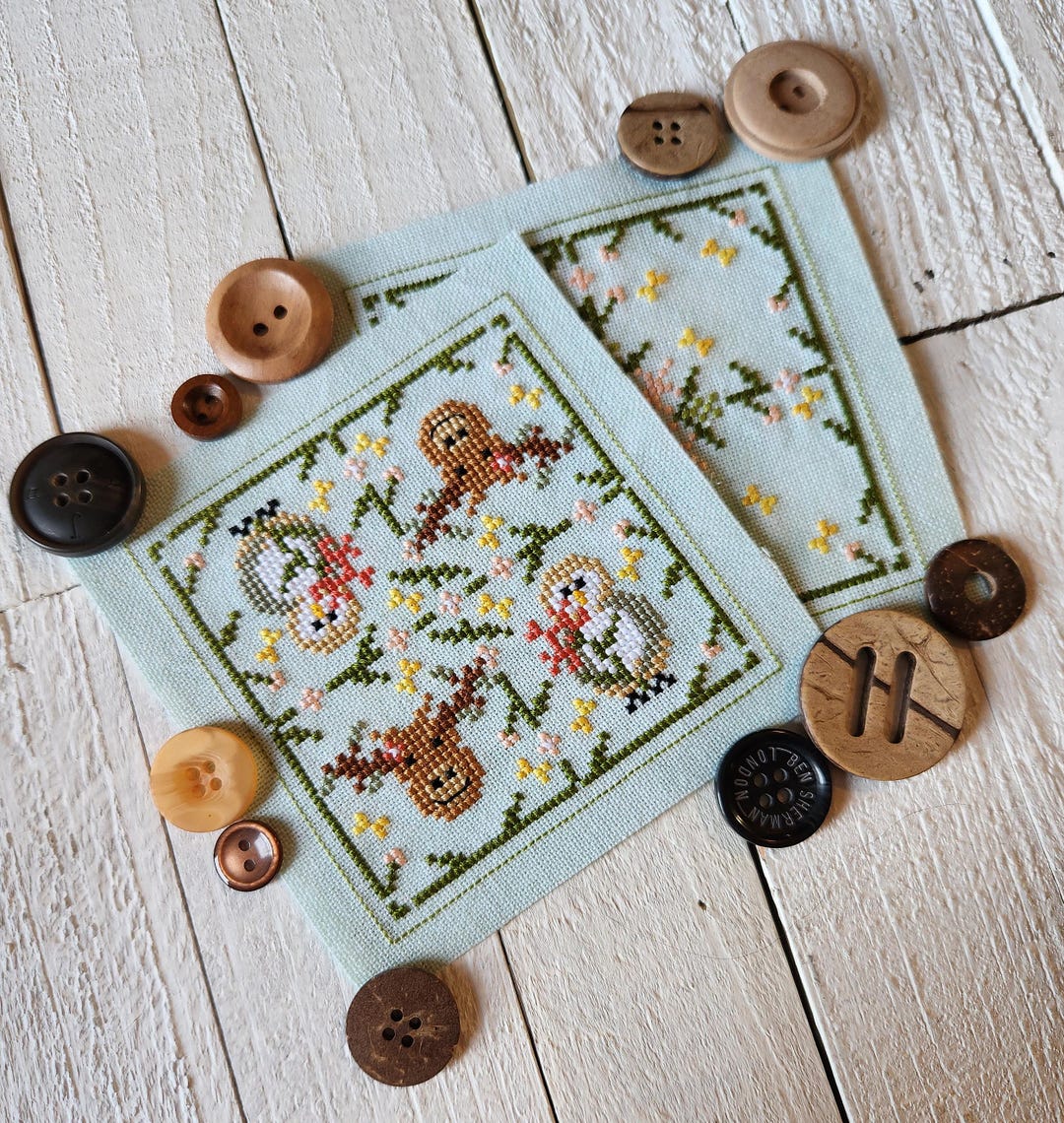 Spring Counted Cross Stitch Pattern PDF, Moose X Stitch Chart, Owl ...