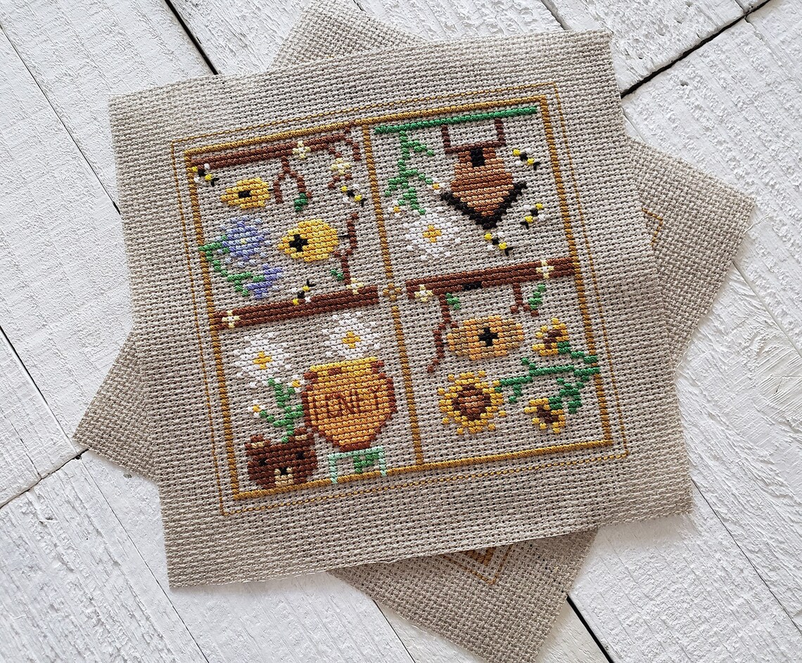 Instant Pattern / Bee Cross Stitch Pattern, Counted Cross Stitch ...