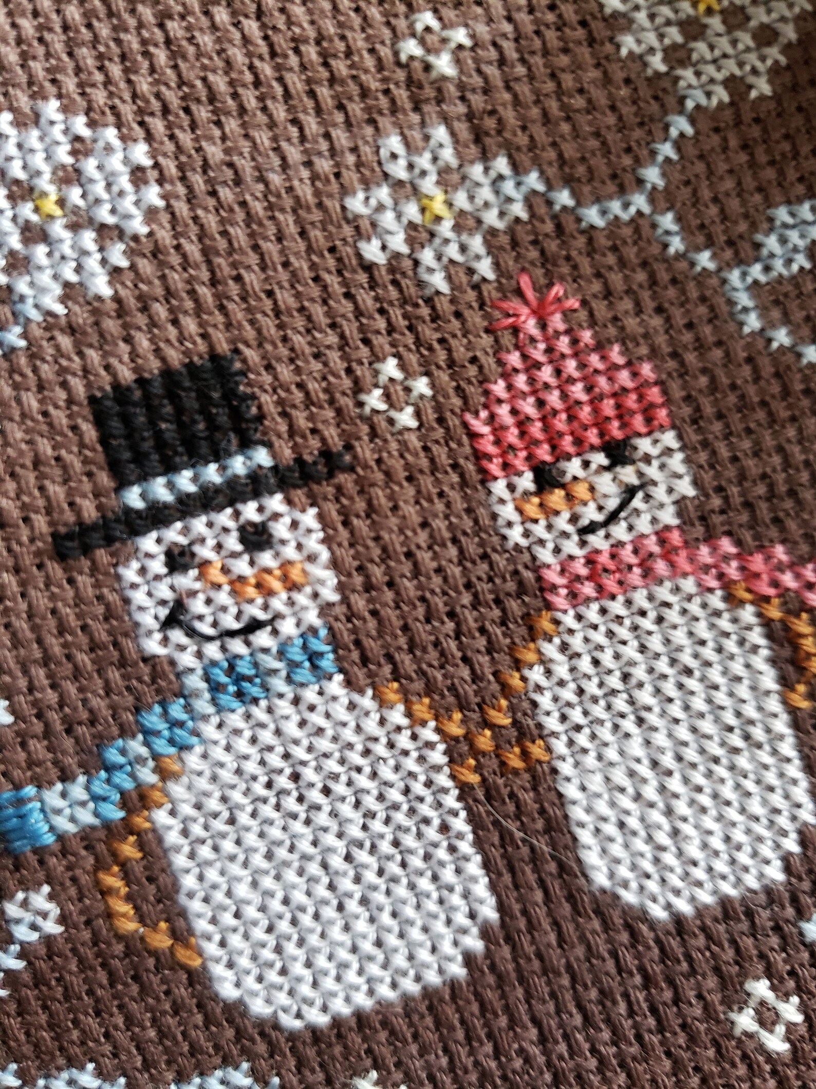 PDF Digital Cross Stitch Pattern / Snowman Cross Stitch Chart - Etsy