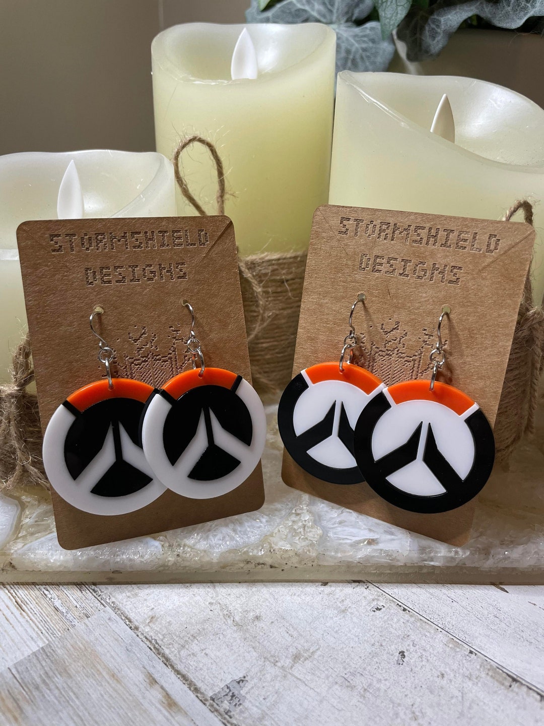Overwatch Logo Earrings - Etsy