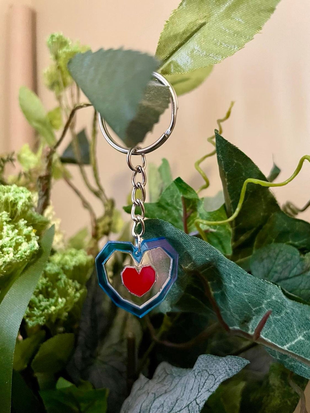 Heart Container Keychain - Etsy