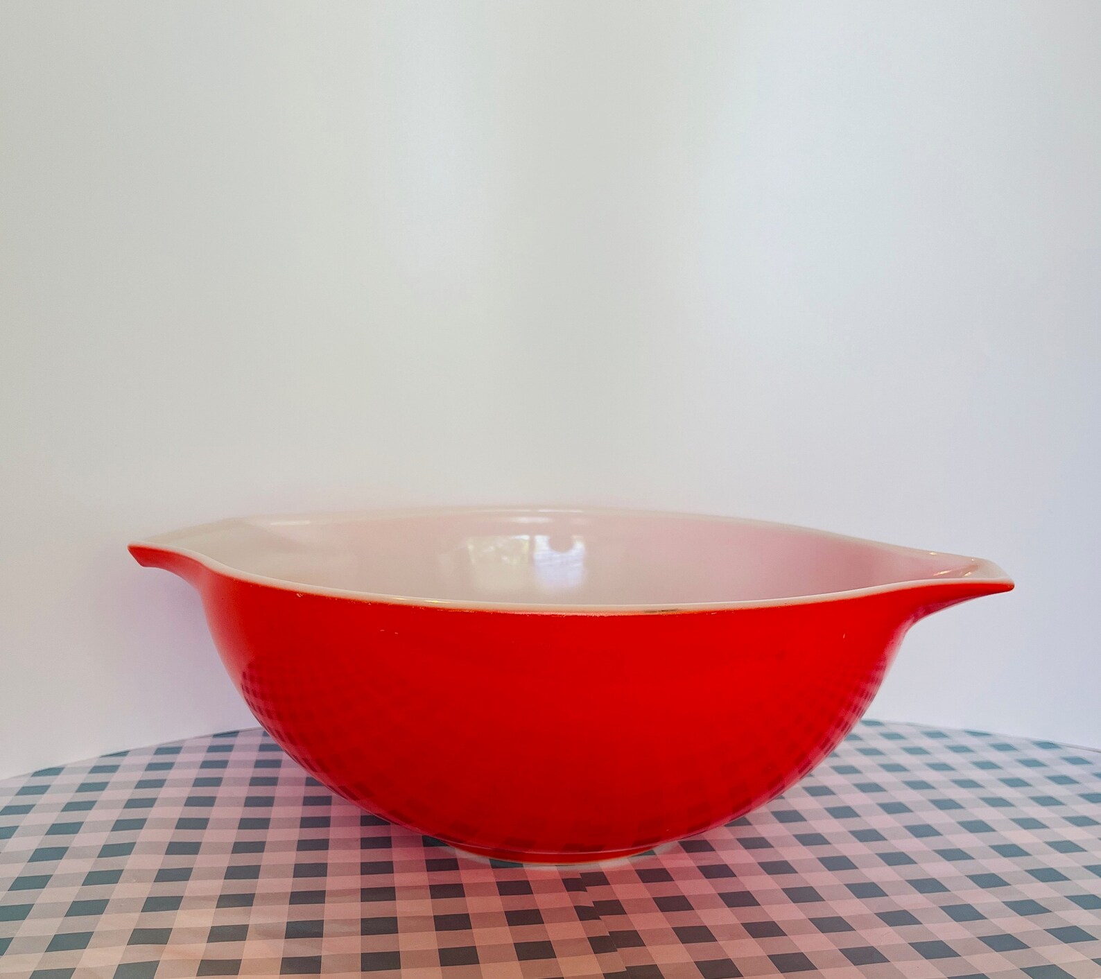 Vintage Pyrex Friendship Red Cinderella 4 Quart Mixing Bowl 444 ...