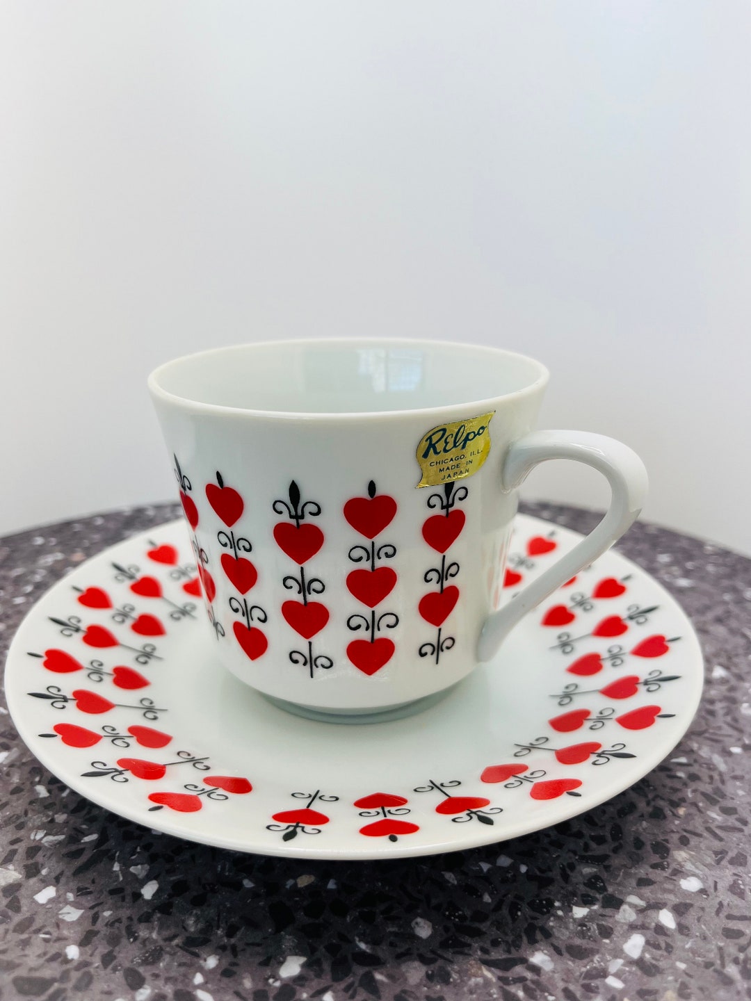 Relpo with Original Stickers Red Hearts Fleur-de-lis - Etsy