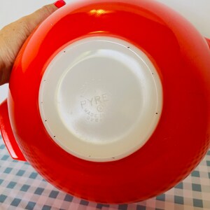 Vintage Pyrex Friendship Red Cinderella 4 Quart Mixing Bowl 444 ...