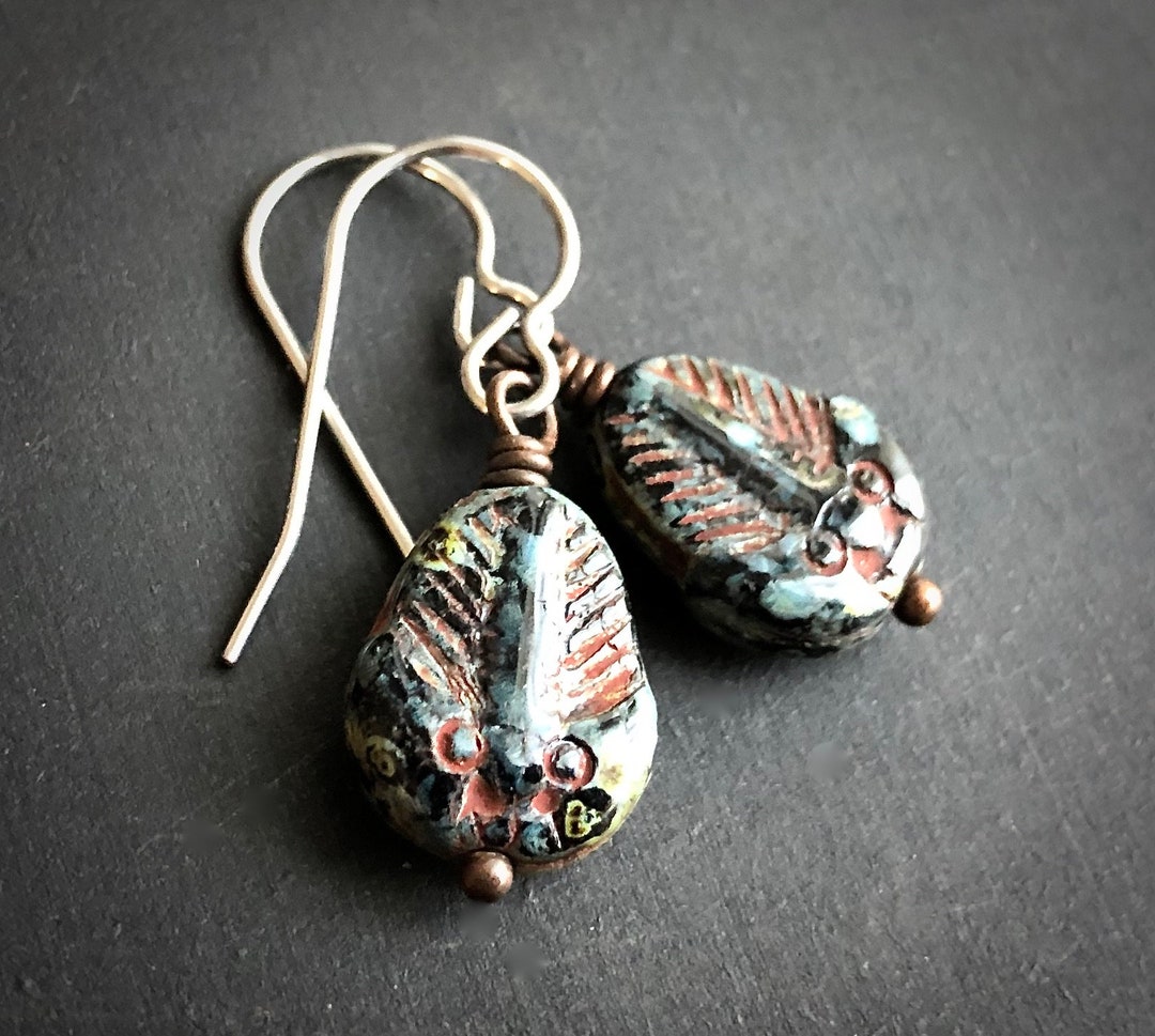 Trilobite Earrings, Natural History, Marine Arthropod Sea Fossil ...