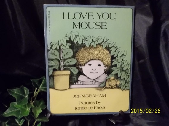 I Love You Mouse by John Graham 1978 | Etsy
