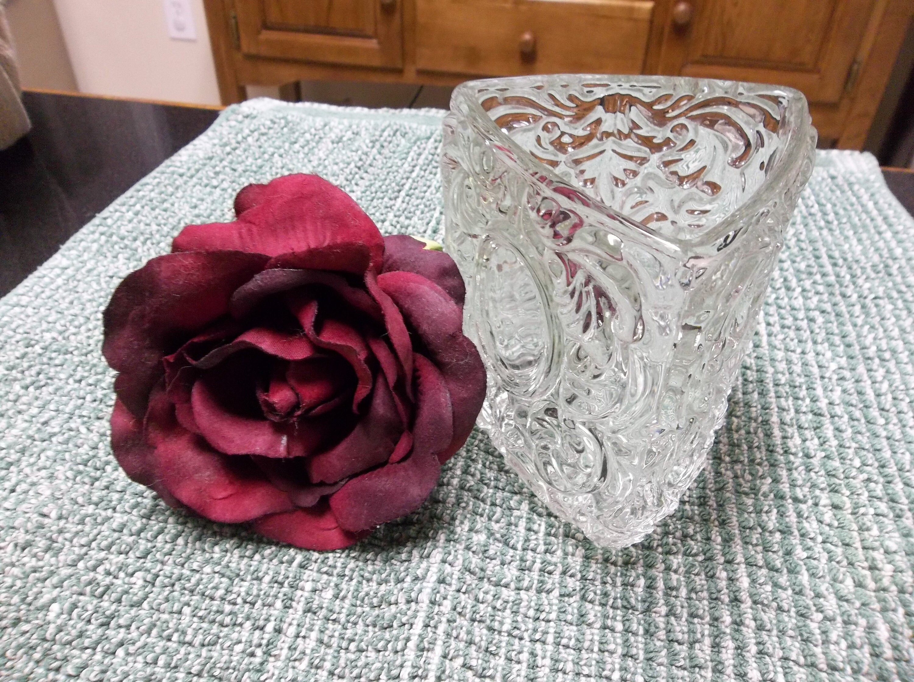 Avon /triangle Shaped/candle Holder/clear - Etsy
