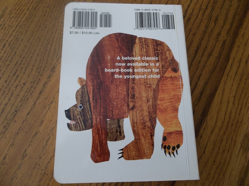 Brown Bear, Brown Bear, What Do You See?/board Book/eric Carle/1995 - Etsy