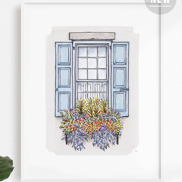 Blue Window Shutters - Etsy