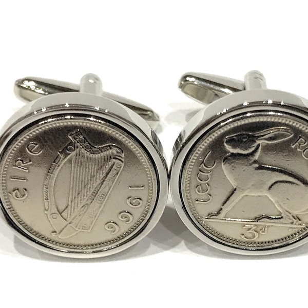 Coin Cufflinks Irish - Etsy