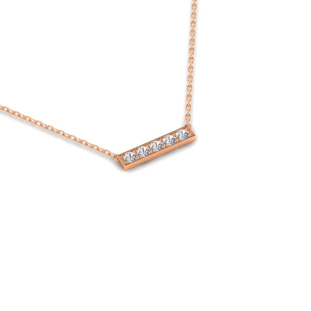 Diamond Bar Necklace/ Layered Bar Necklace/ Pave Diamond - Etsy