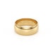 14k Solid Yellow Gold Domed Wedding Band | 2mm - 8mm Gold Ring ...